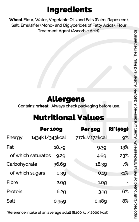 Jus Rol 2 Puff Pastry Sheets 6x640g - Kellys Wholesale & Distribution