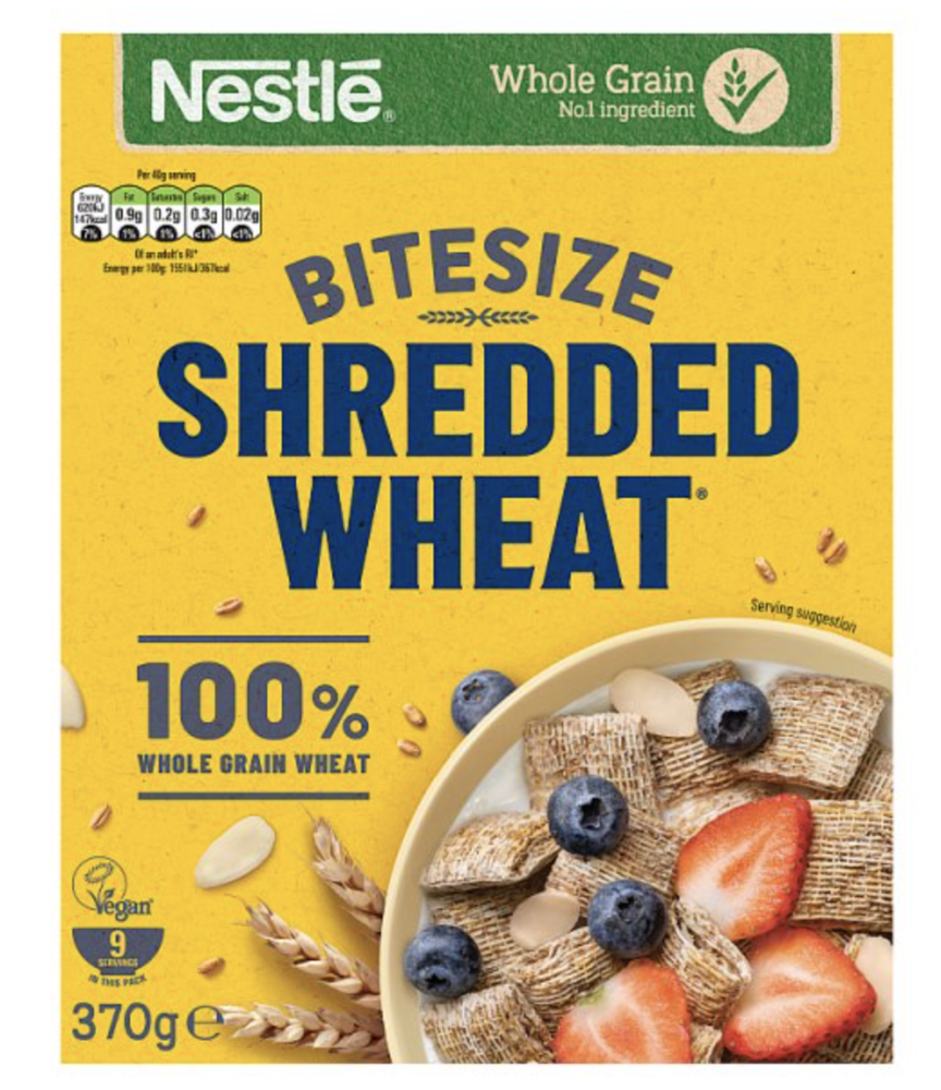 Nestle Shredded Wheat Bitesize 7x370g | British Cereal - Kellys ...