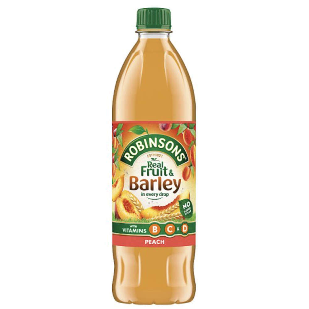 Robinsons Fruit & Barley Peach 12x1ltr | British Cordials - Kellys ...