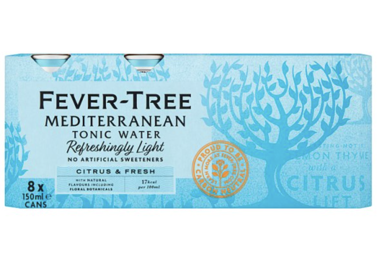 Fever-Tree Light Mediterranean Tonic Water 3x8x150ml - Kellys Wholesale ...
