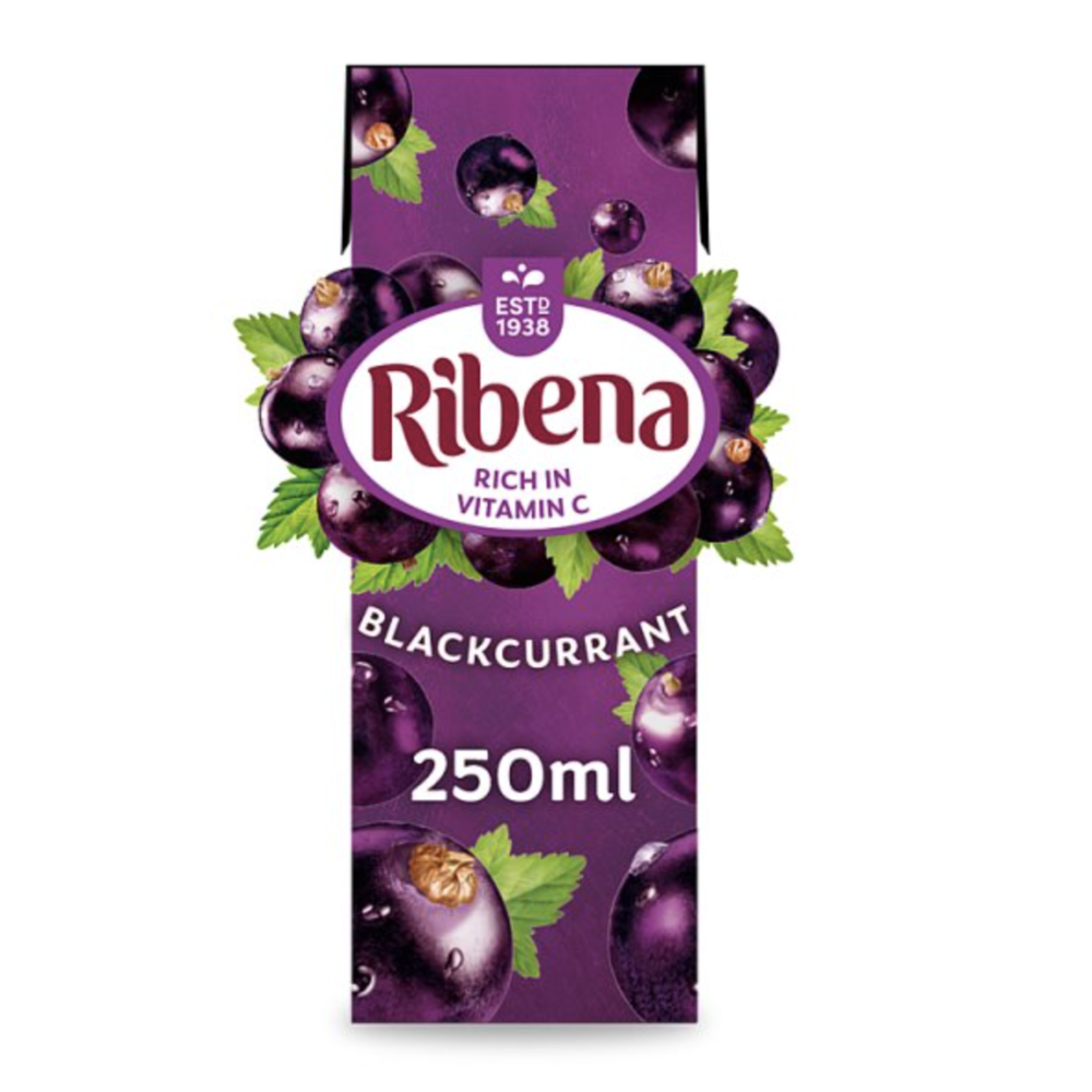Ribena Blackcurrant Carton 24x250ml - Kellys Wholesale & Distribution