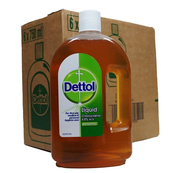 Dettol Disinfectant Liquid 6x750ml - Kellys Wholesale
