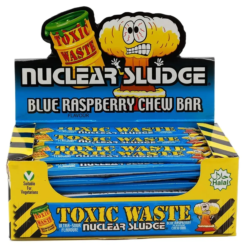 Toxic Waste Blue Raspberry Chew Bar 50x20g - Kellys Wholesale ...