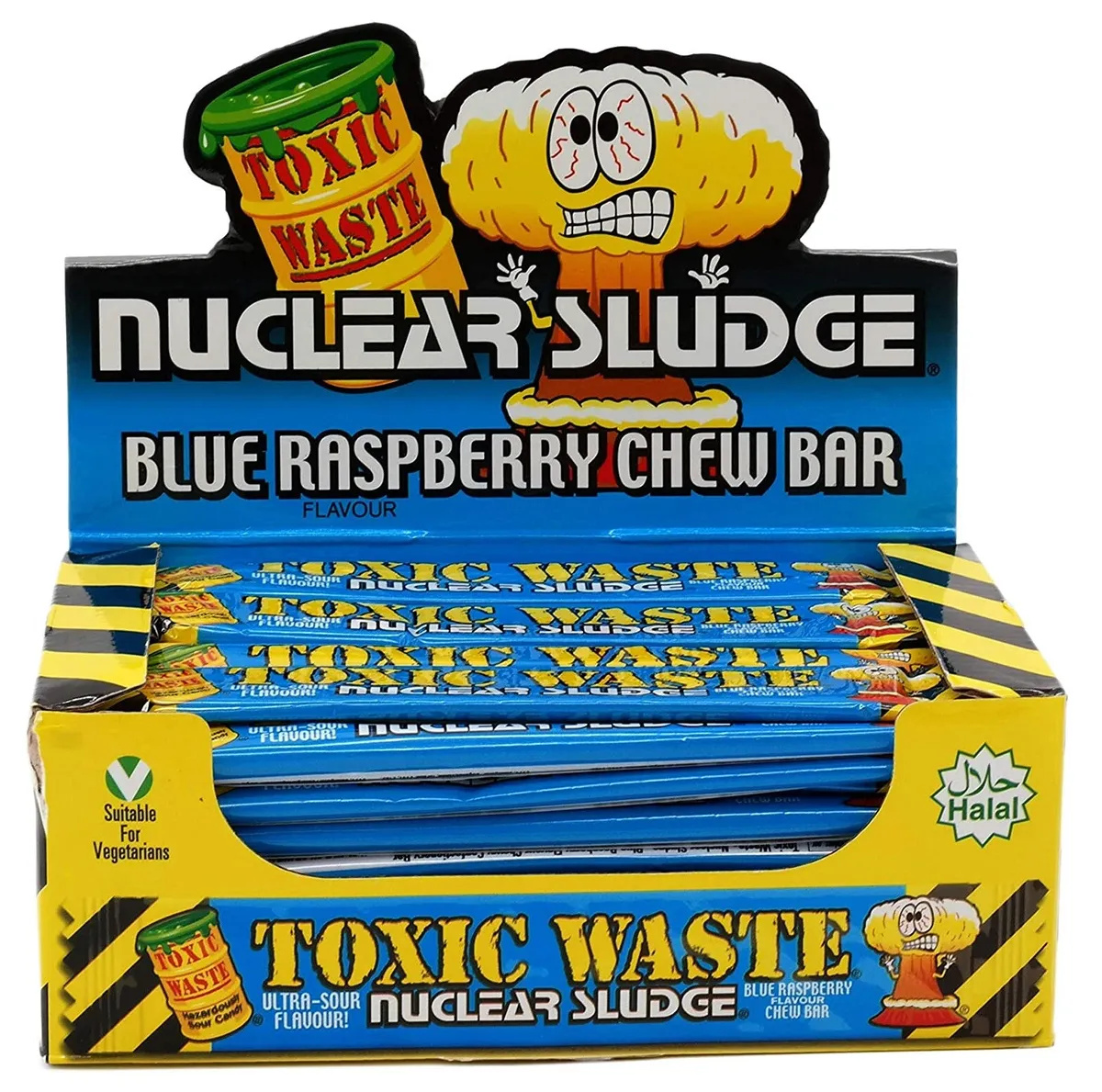 Toxic Waste Blue Raspberry Chew Bar 50x20g - Kellys Wholesale