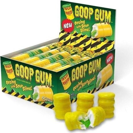 Toxic Waste Goop Gum 3pk 24x43g - Kellys Wholesale & Distribution