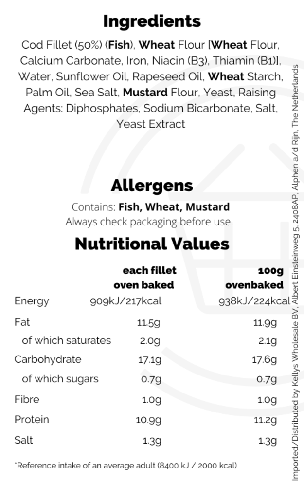 Young's Simply Breaded 4 Cod Fillets 8 x 400g - Kellys Wholesale ...