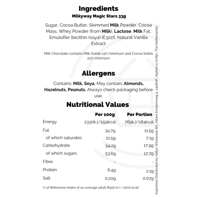 Mars MilkyWay Magic Stars 12x100g | British Chocolate - Kellys ...