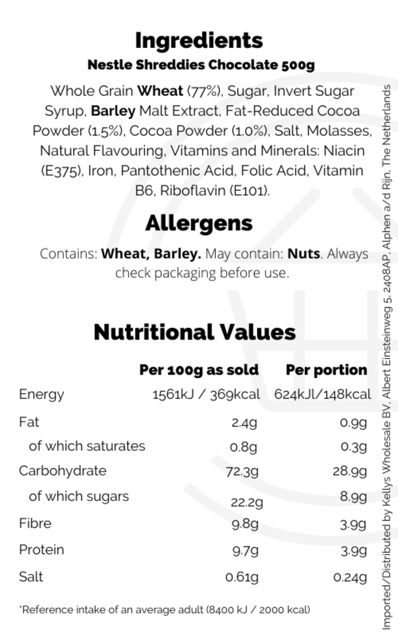 Nestle Coco Shreddies 7x500g | British Breakfast Cereal - Kellys ...