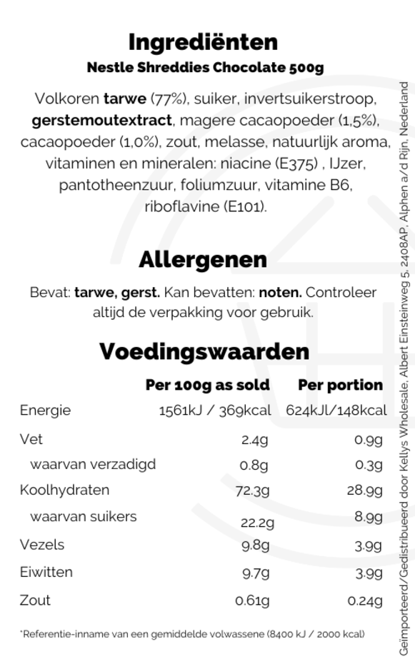 Nestle Coco Shreddies 7x500g | British Breakfast Cereal - Kellys ...