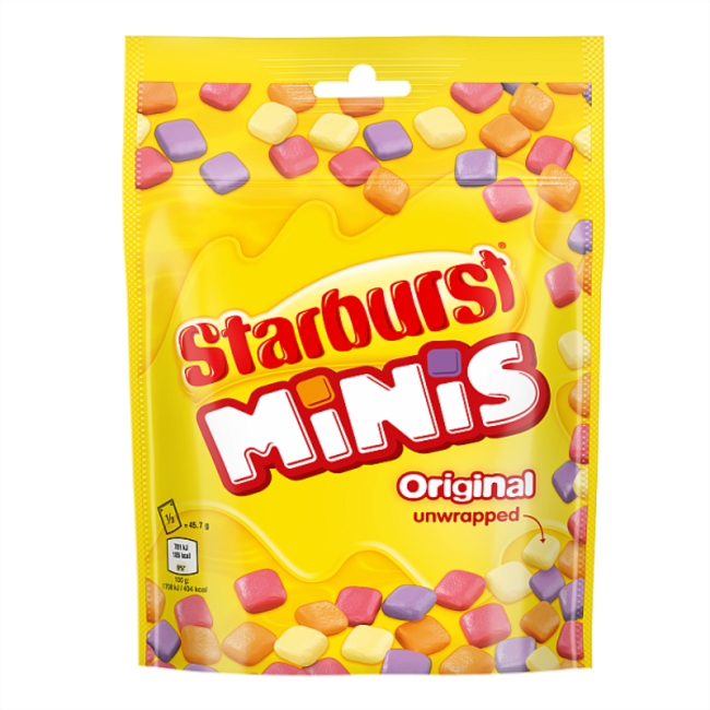 Starburst Minis Original Sweets Pouch 16x137g - Kellys Wholesale ...