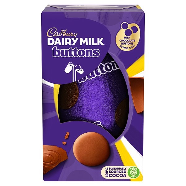 Cadbury Giant Buttons Egg 12x91g | Easter at Kelly's - Kellys Wholesale ...