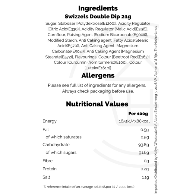 Swizzels Double Dip 36x21g | British Sweets & Chocolate - Kellys ...