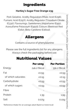 Hartleys S/Fr Jelly Crystals Orange 12x23g - Kellys Wholesale ...
