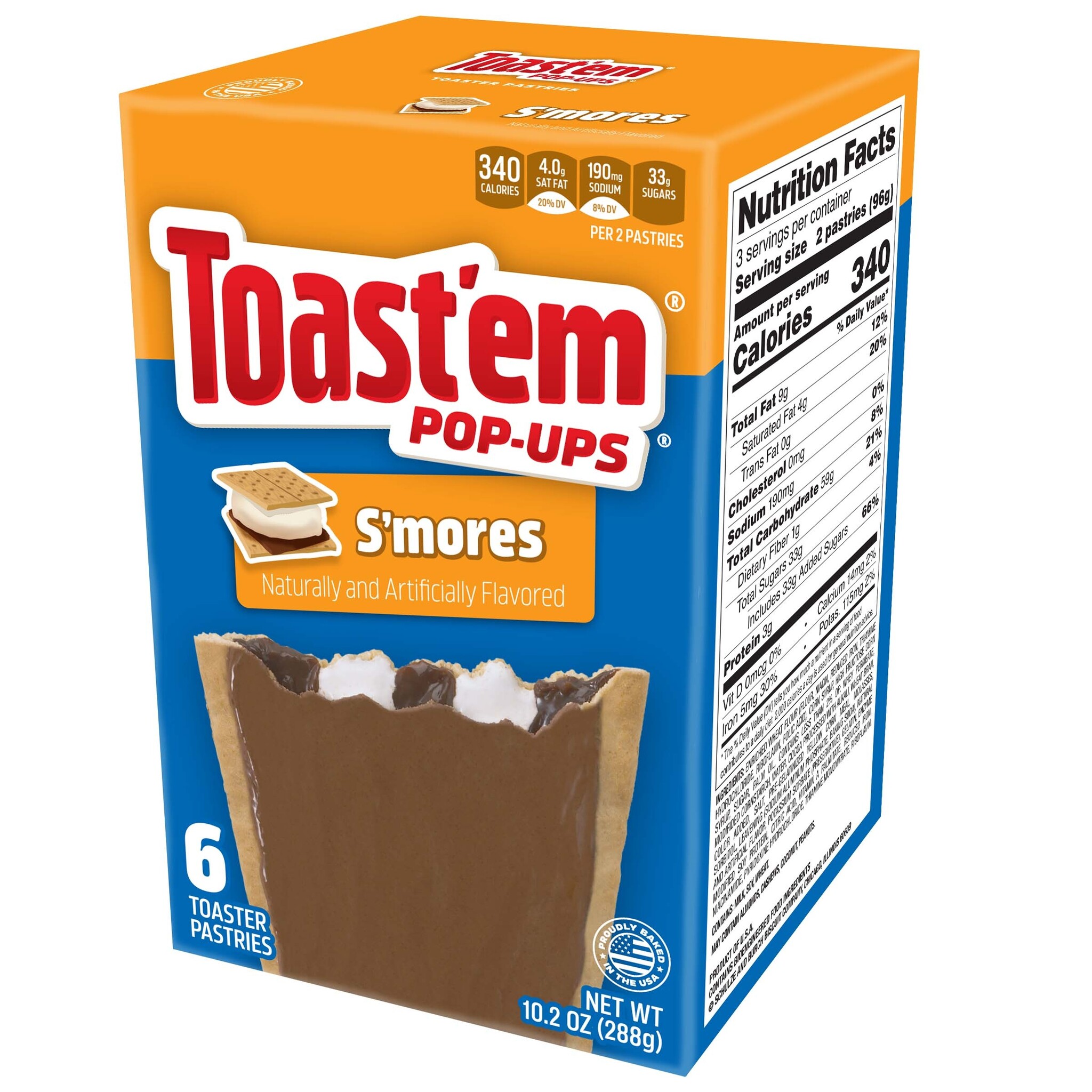 Toast'em Pop-Ups Frosted Smores 12x288g - Kellys Wholesale