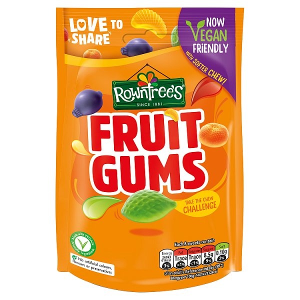 Rowntree Fruit Gums 10x150g | British Sweets - Kellys Wholesale ...