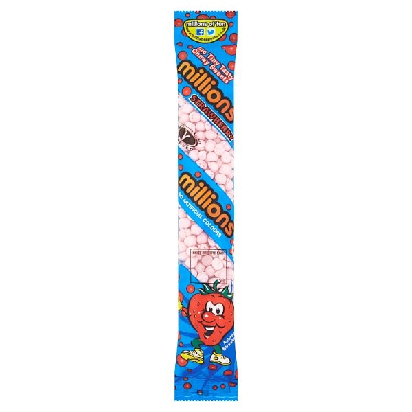 Millions Strawberry 12x60g | British Sweets & Chocolate - Kellys ...