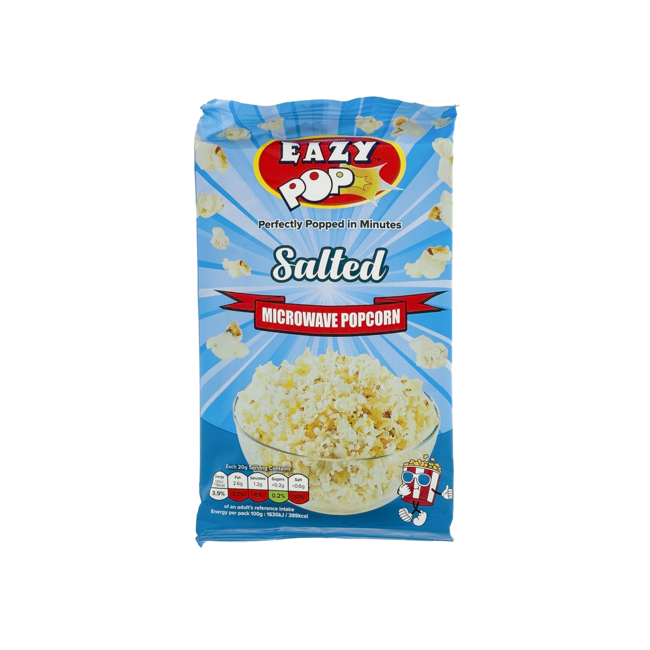Eazy Popcorn Salted - Microwave Popcorn | Kellys Wholesale - Kellys ...