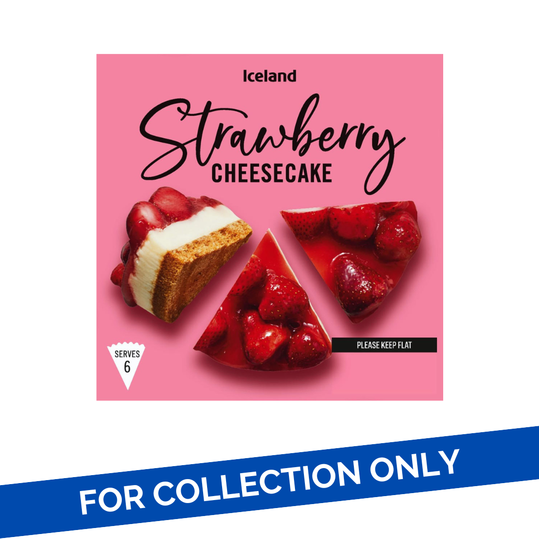 Iceland Strawberry Cheesecake 9 x 540g - Kellys Wholesale & Distribution