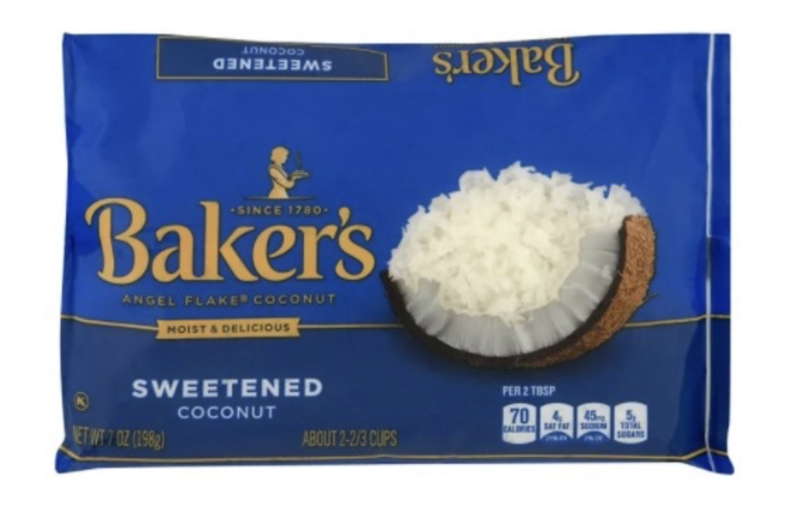 Baker's Angel Flake Coconut 10x198g - Kellys Wholesale & Distribution