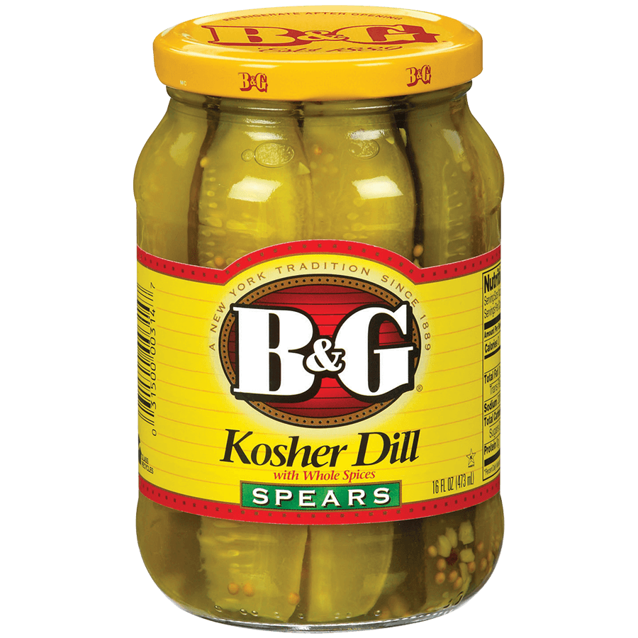 B&G Kosher Dill Spears 12x945ml - Kellys Wholesale & Distribution