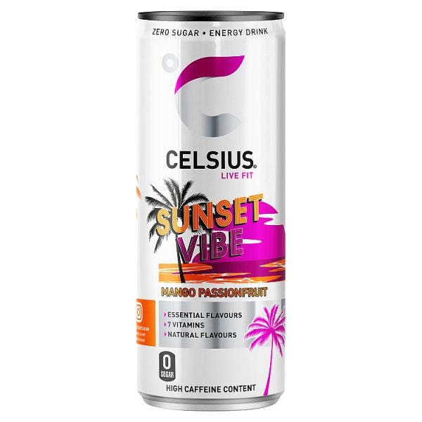 Celsius Sunset Vibe 12x355ml - Kellys Wholesale & Distribution