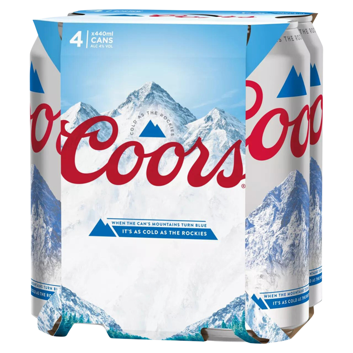Coors 4pk ABV 3.4% 6x4x440ml | British Beer & Cider Selection - Kellys Wholesale & Distribution