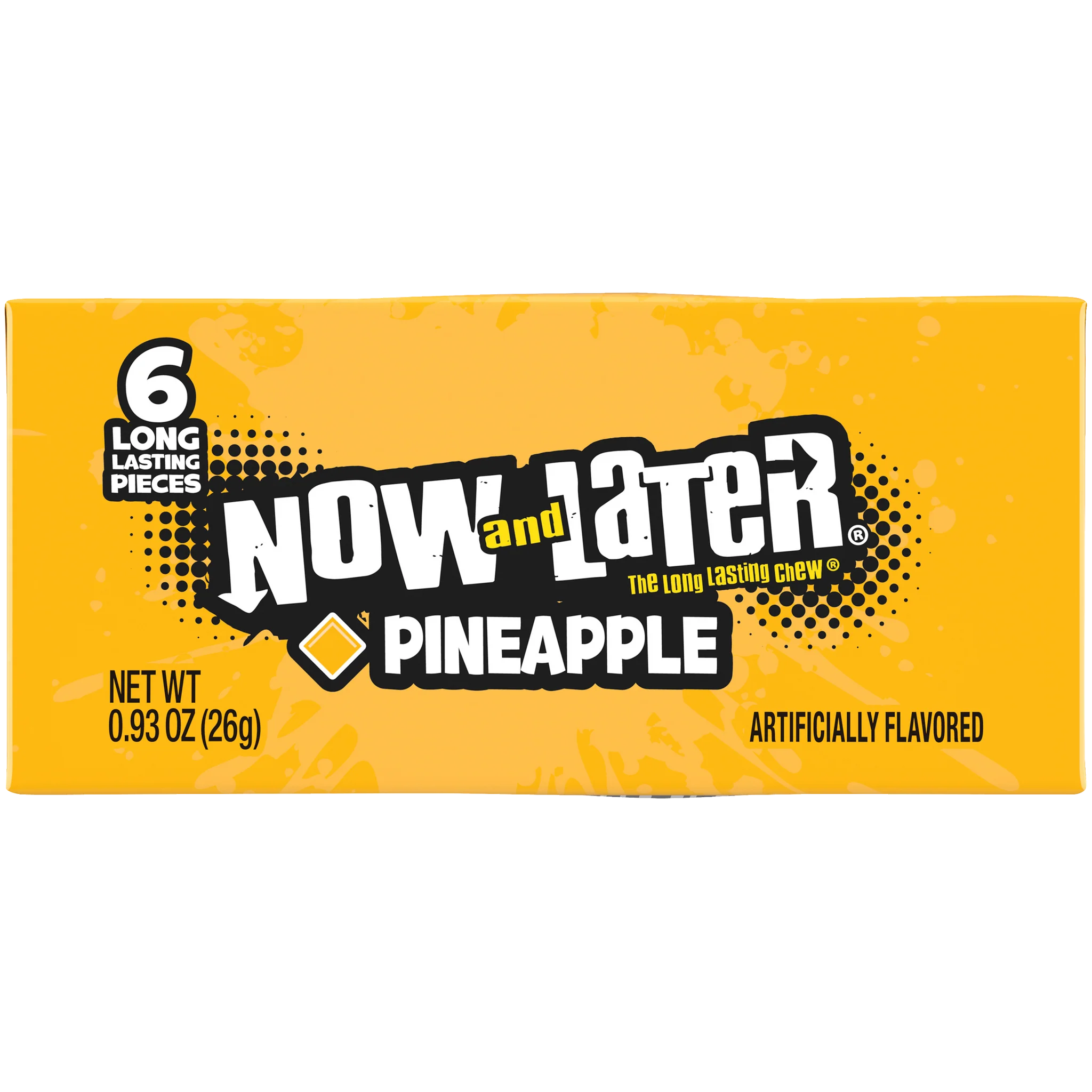 Now & Later Pineapple 24x26g (6pc) - Kellys Wholesale