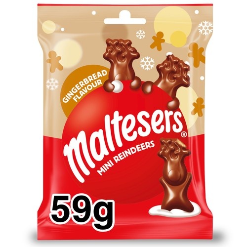 Maltesers Gingerbread Reindeer Bags 24x59g - Kellys Wholesale ...
