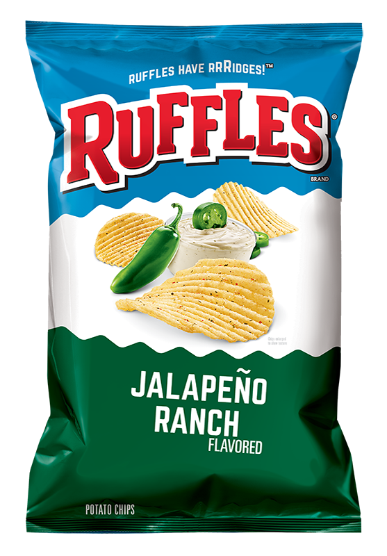 Frito-Lay Ruffles Jalapeno Ranch 15x184g - Kellys Wholesale & Distribution