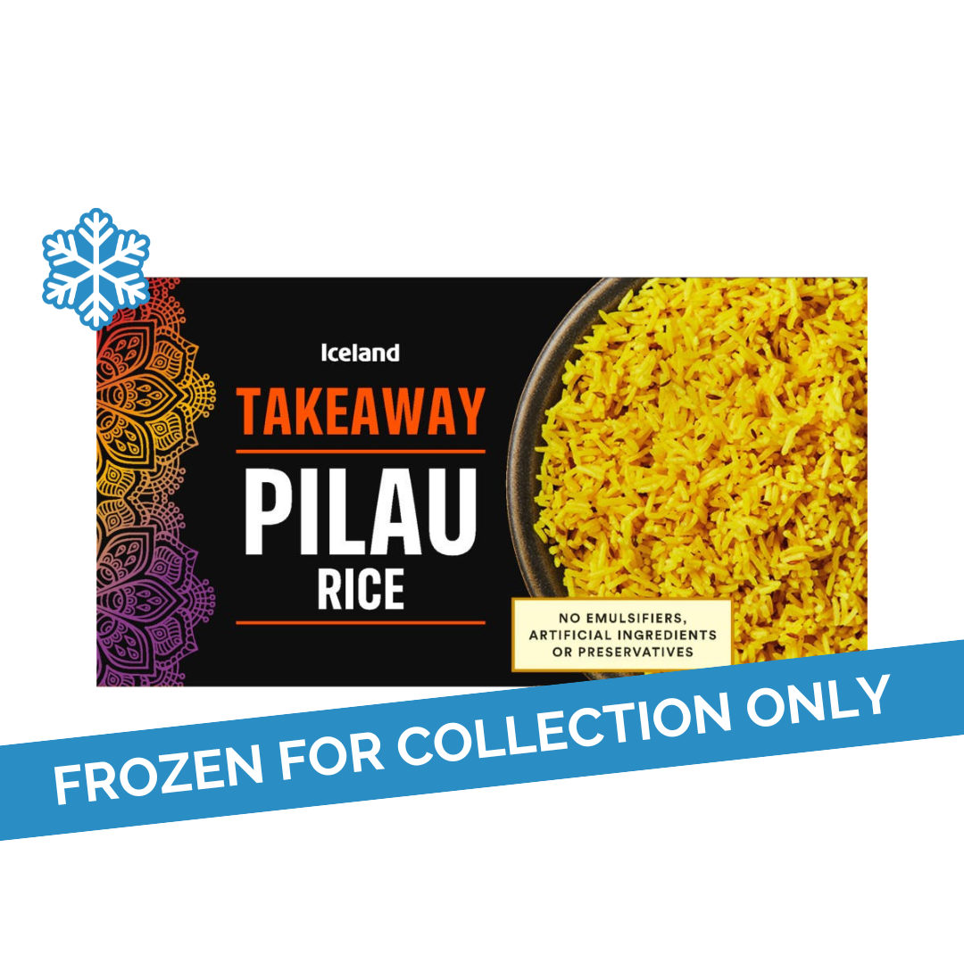 Iceland Takeaway Pilau Rice 24x350g - Kellys Wholesale & Distribution