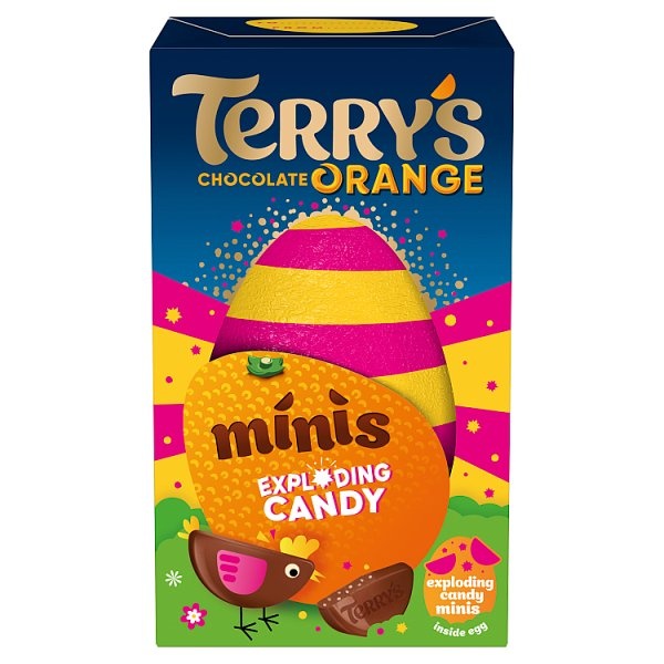 Terrys Chocolate Orange Easter Egg With Exploding Candy Minis 12x91G ...