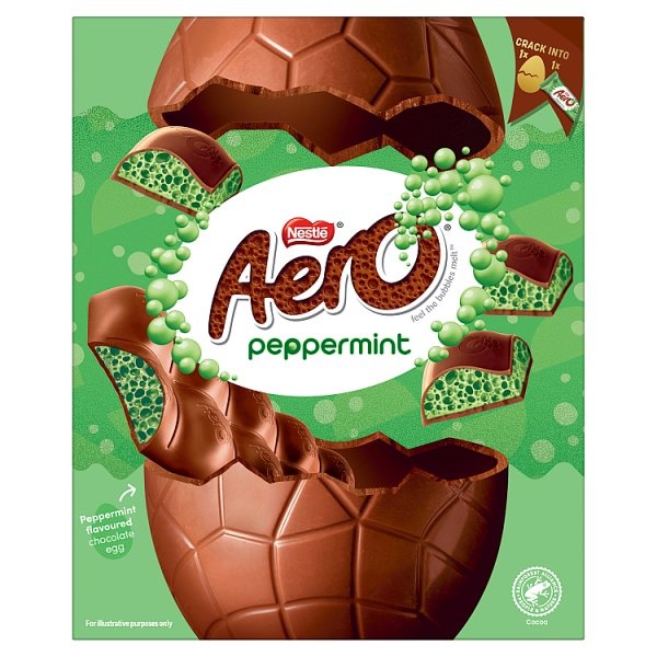 Aero Peppermint Large Egg 4x186G - Kellys Wholesale & Distribution