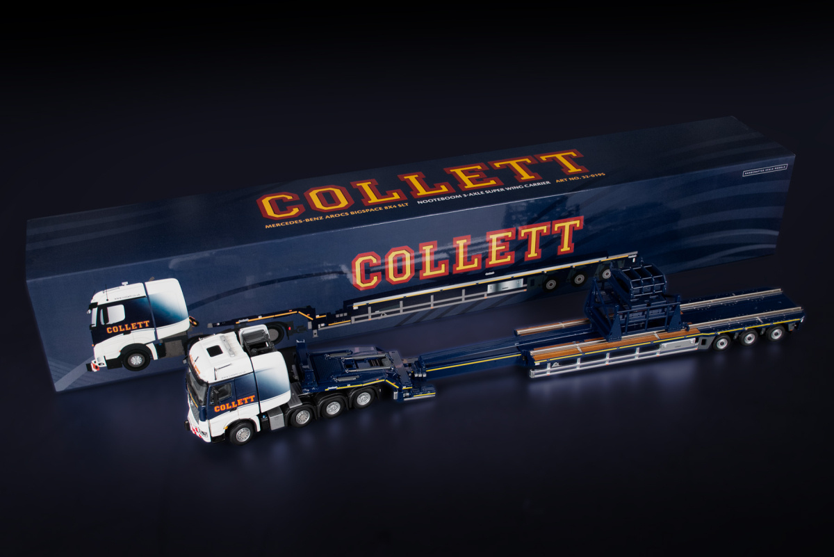 IMC Mercedes-Benz Arocs SLT 8x4 Nooteboom Super Wing carrier COLLETT ...