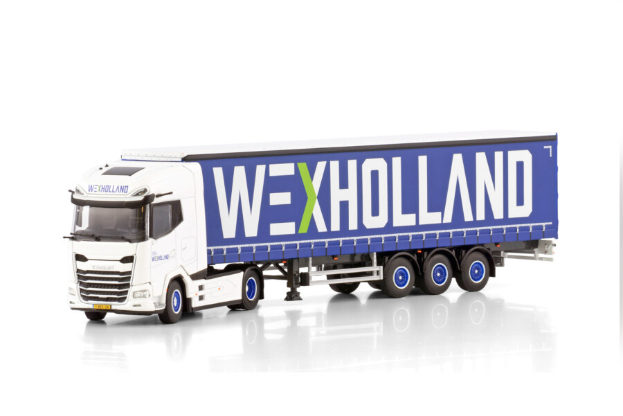 WSI DAF XG+ 4x2 met 3-as schuifzeilen oplegger WEX HOLLAND ...