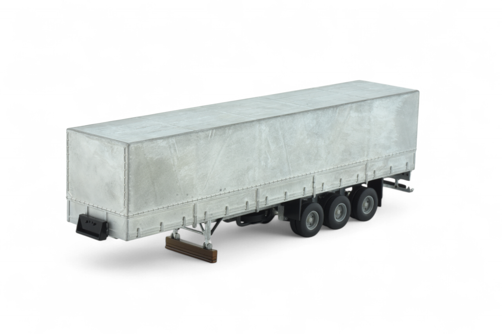 Tekno 3-axle Swedish curtainside Trailer Kit - Miniatuurshop.com
