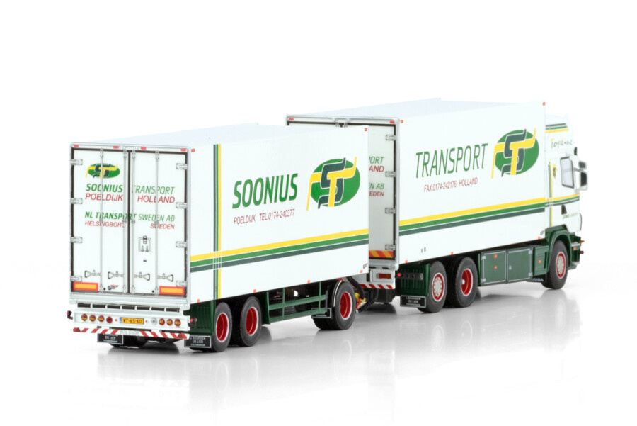 WSI Scania R4 Topline 6x2 reefer trailer with 6-axle turntable reefer ...
