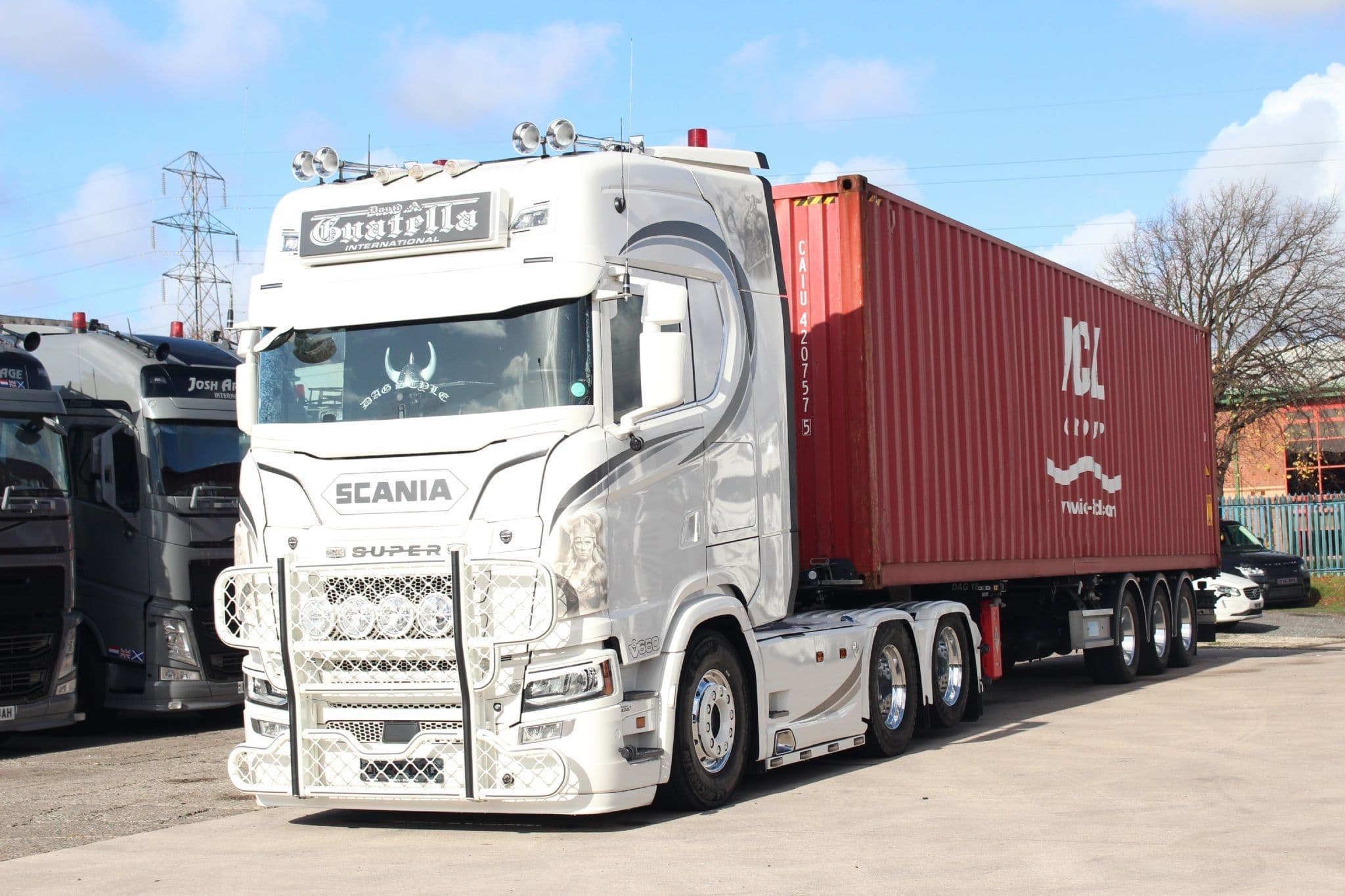 WSI Scania S660 6x2 with 3-axle container trailer DAVID A GUATELLA Liv ...