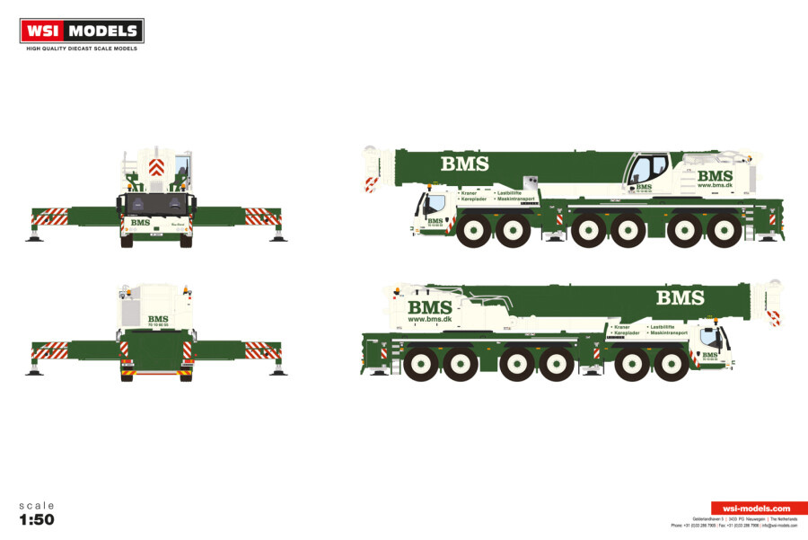 WSI Liebherr LTM 1350-6.1 Mobile crane BMS A/S - Miniatuurshop.com