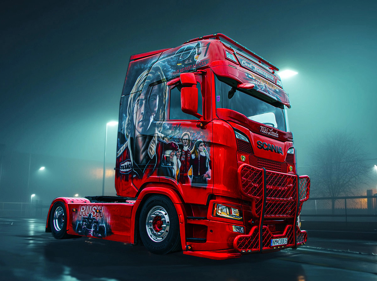 IMC Scania S High roof 4x2 COOL TRANSPORT "NIKI LAUDA" - Miniatuurshop.com