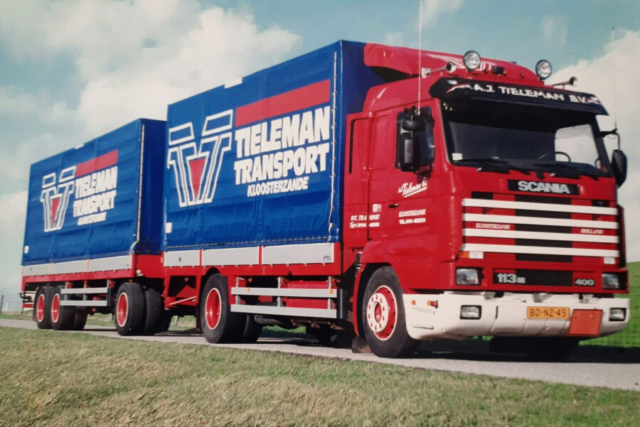 WSI Scania 3-serie Streamline rigid truck with 3-axle trailer TIELEMAN ...
