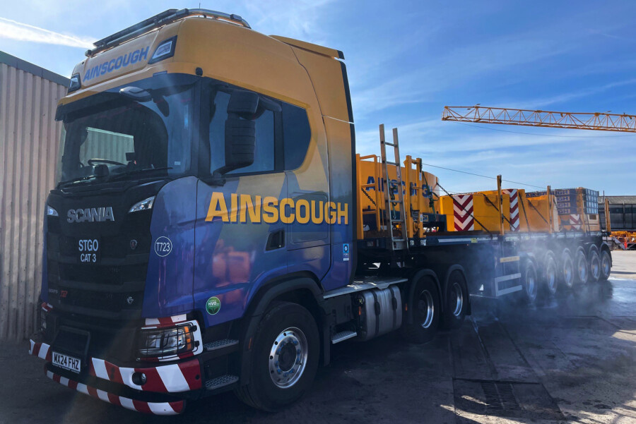 WSI Scania S Highline 6x4 + 6-axle ballast trailer AINSCOUGH CRANE HIR ...