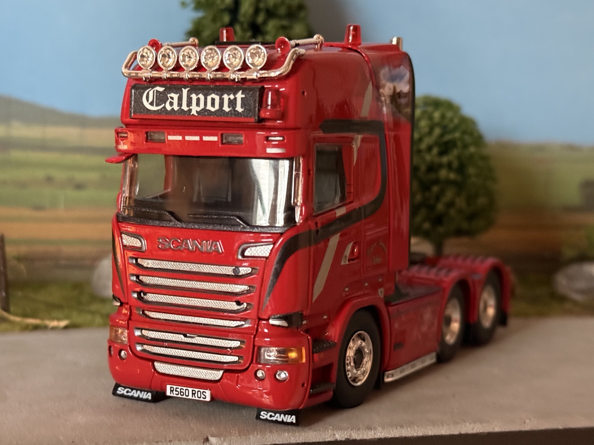 Tekno Scania R Topline 6x2 CALPORT - Miniatuurshop.com