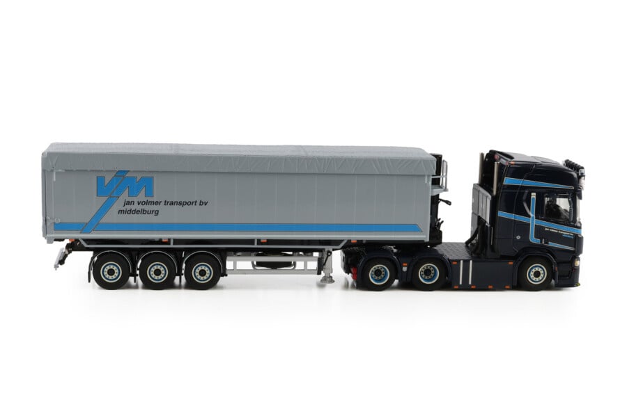WSI Scania R Higline 6x2 + 3-axle tipper volume trailer JAN VOLMER TRA ...