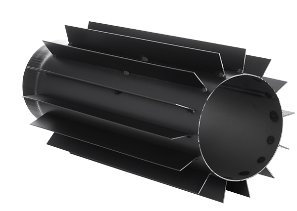Radiator 500mm Ø150 zwart | Woodburner.nl