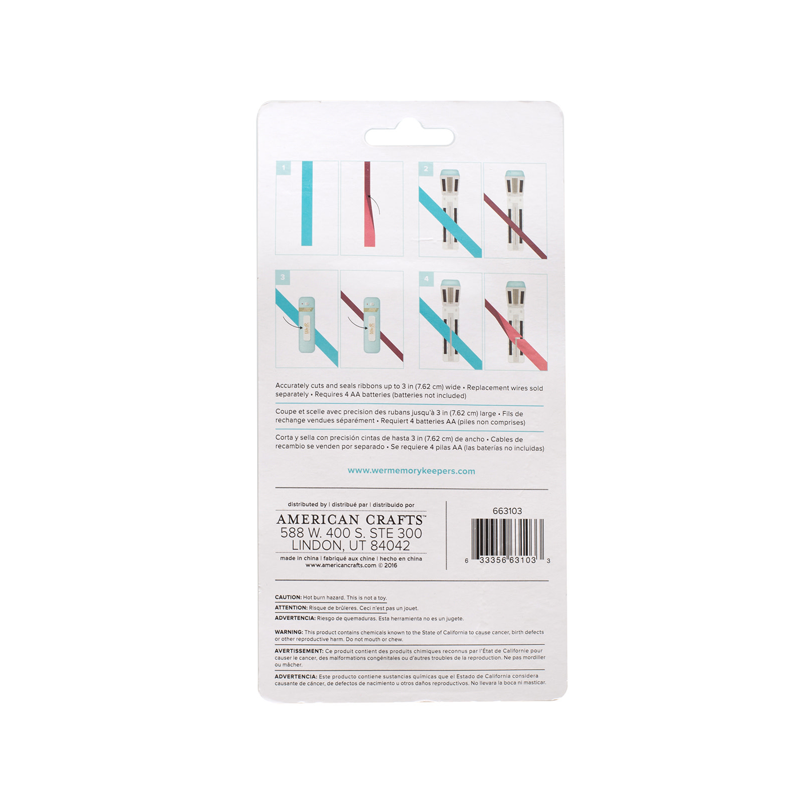 We R Memory Keepers Ribbon Cutter Battery Operated | Creaflex