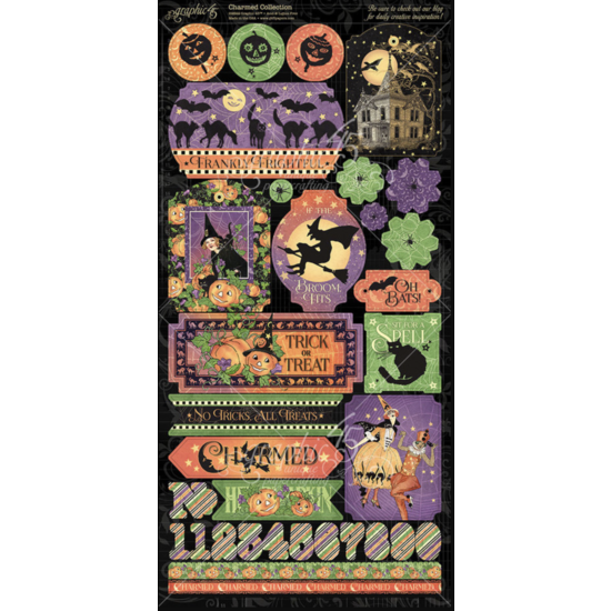 Graphic45 Charmed Stickers | Creaflex