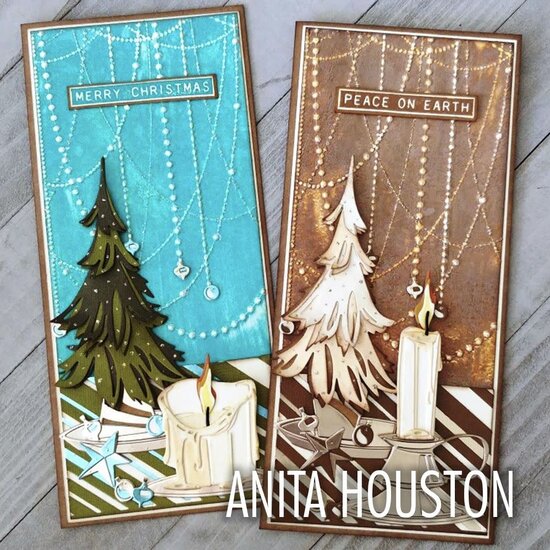 Tim Holtz Sizzix Thinlits Colorize Die Set Tim Holtz Trim a Tree 14 ...