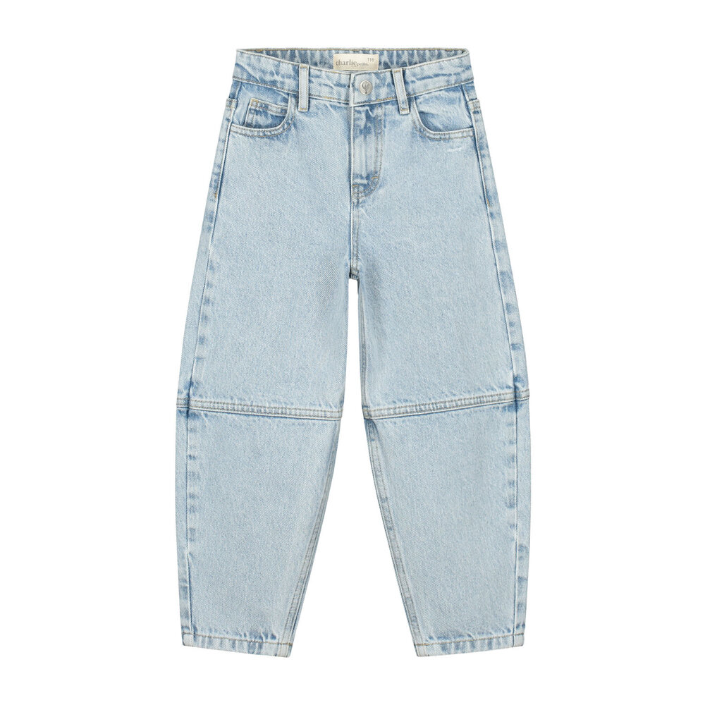 Charlie Petite Charlie Petite | Lou Balloon Jeans | Snow Blue - Donsaapje