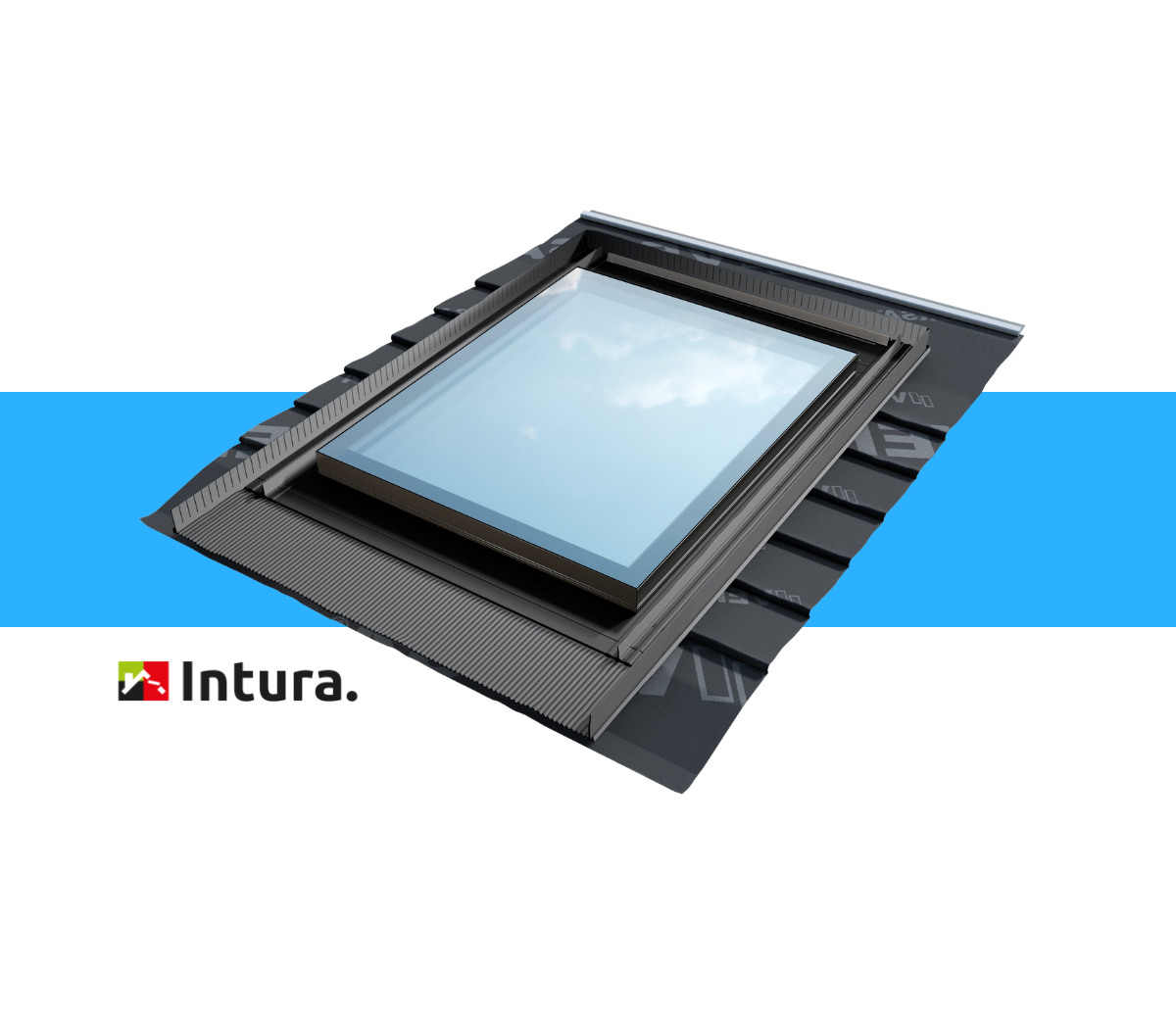 Vast dakraam Intura IGX F1 met vast rubber gootstuk - snelle montage ...