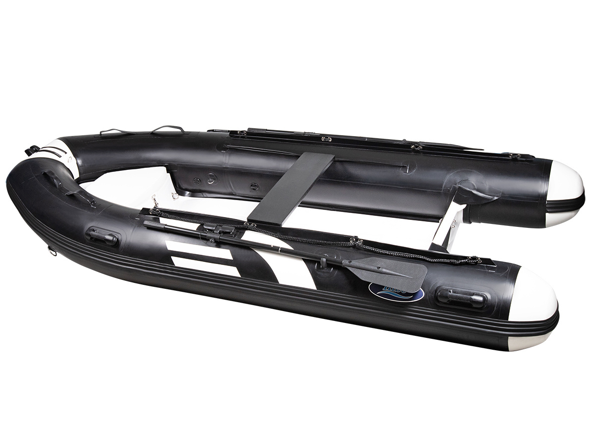 HIBO PRO RIB Boot 2.0 Zwart/Wit 3.00 - Rubberbotenonline.nl